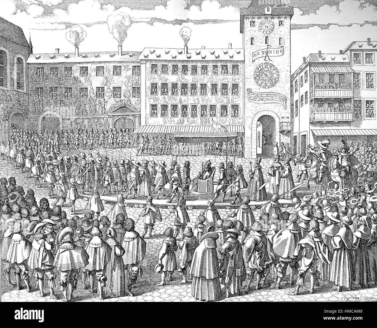 Coronation of Emperor Matthias in Frankfurt, 1612, photo or ...