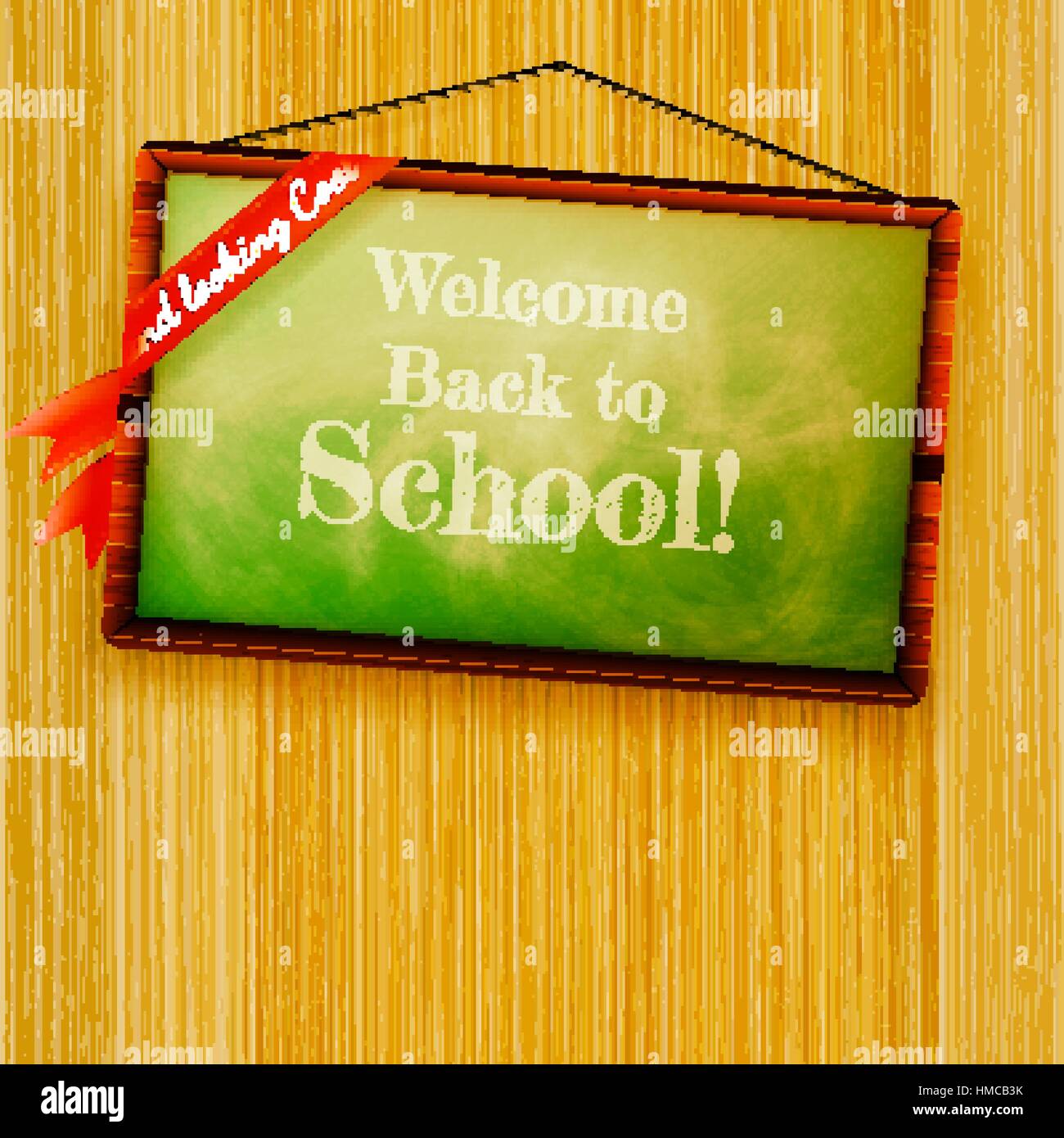 Back to school, written on blackboard with chalk. plus EPS10 vector ...