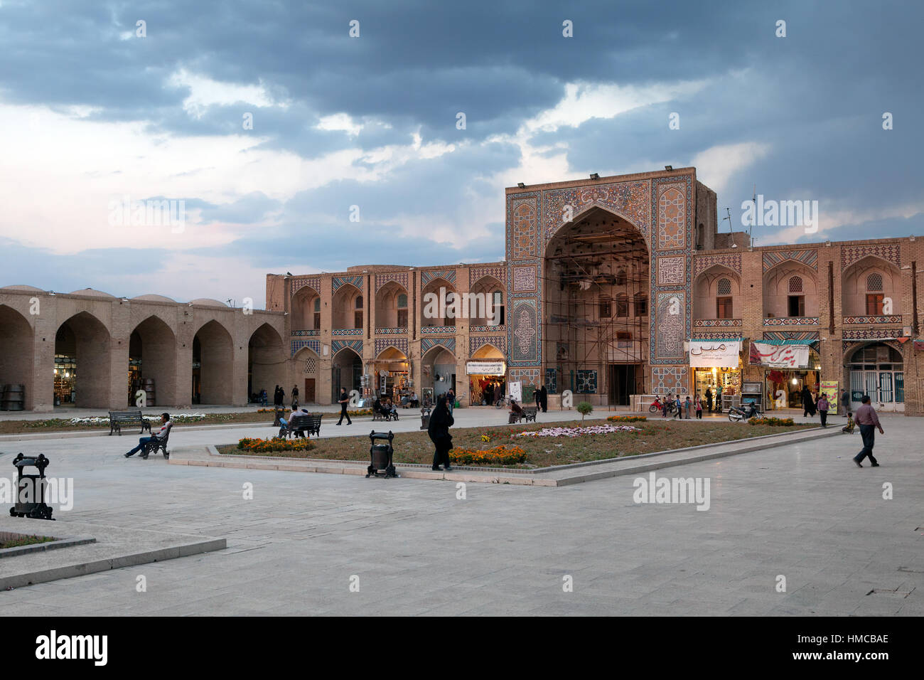 Old square in the center of Kerman, Iran Stock Photo - Alamy