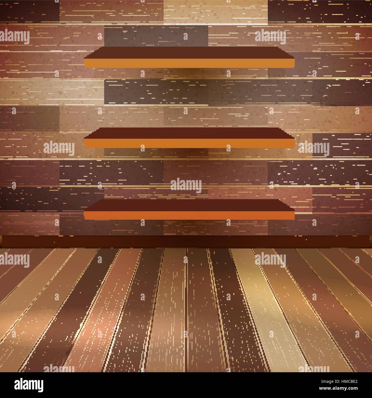 Interior room with electric light. EPS 10 vector Stock Vector Image ...