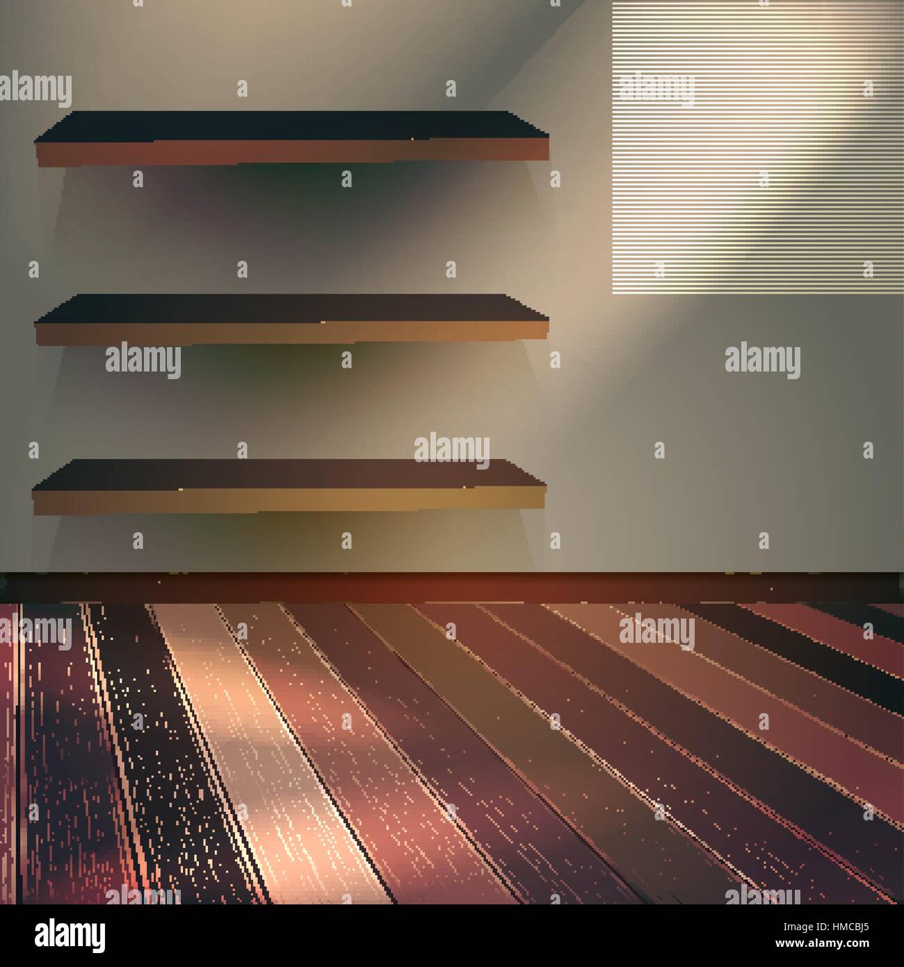 Wooden shelves texture Stock Vector Images - Alamy