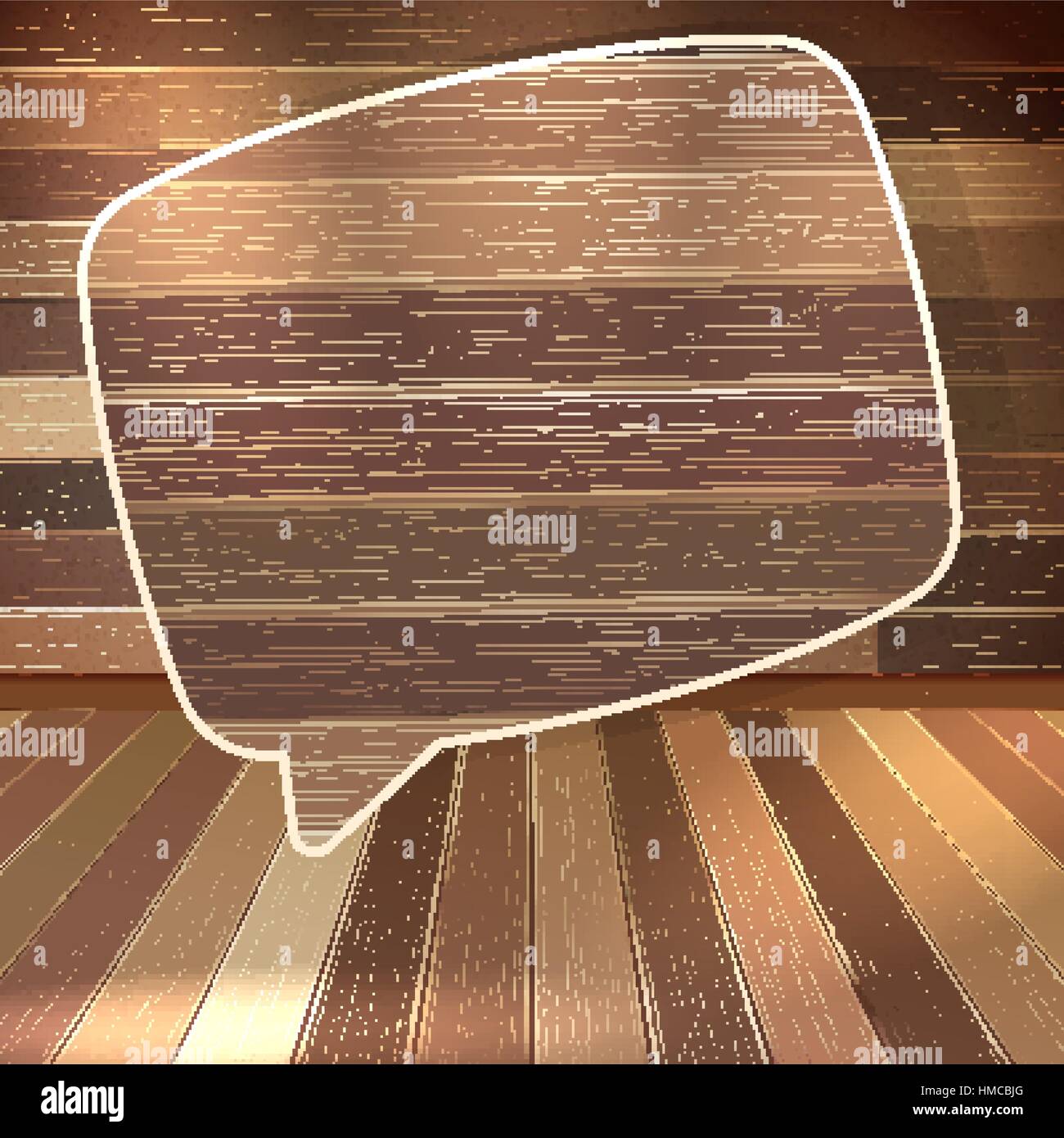 Natural wood texture speech bubbles. EPS 10 vector Stock Vector Image ...