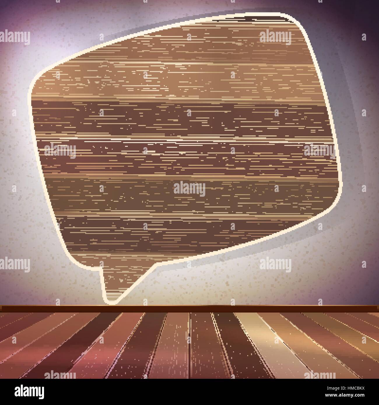 Wooden Speech Bubble template. EPS 10 vector Stock Vector Image & Art ...