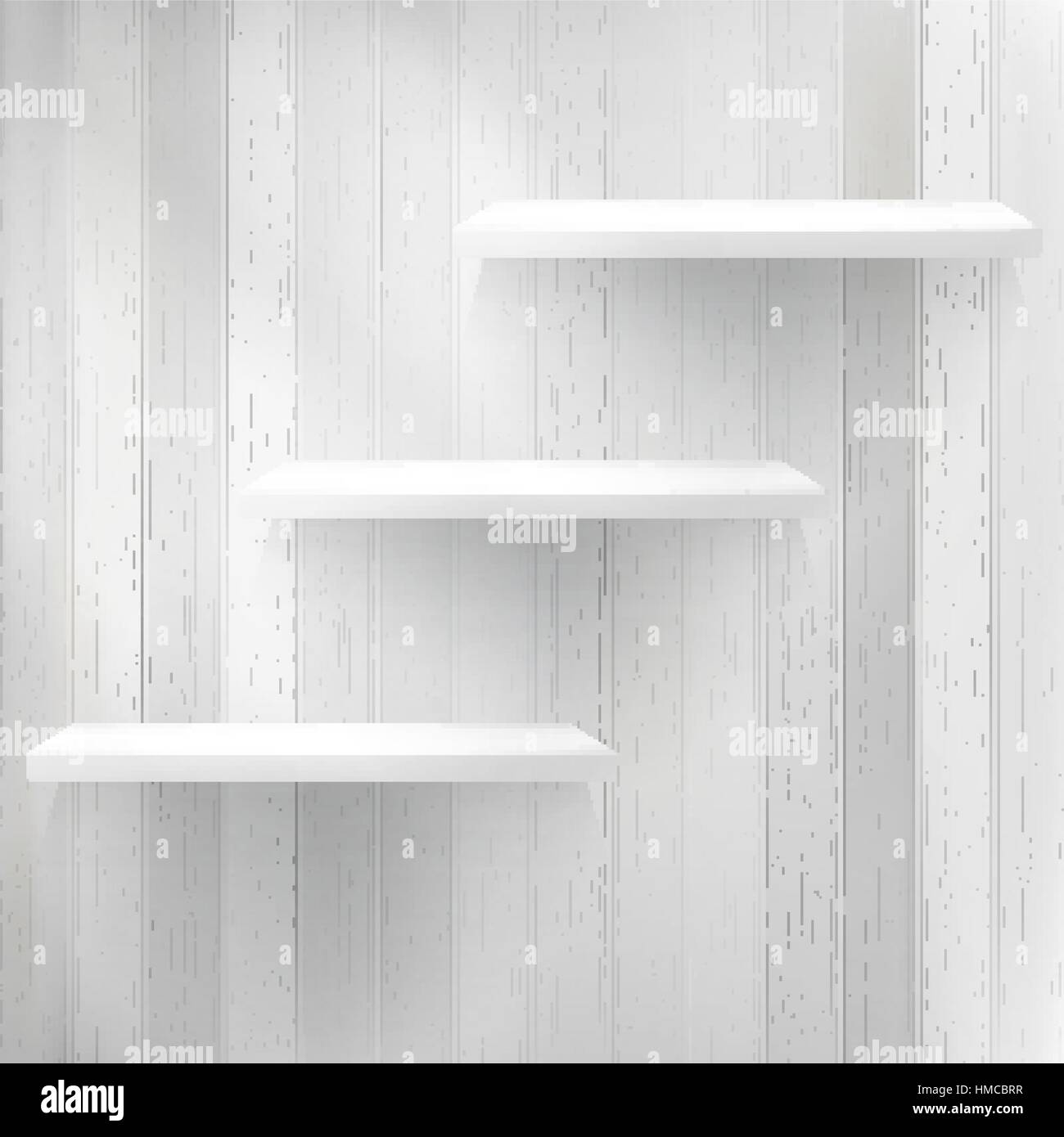 Layers Blank white wooden bookshelf. + EPS10 vector file Stock Vector ...