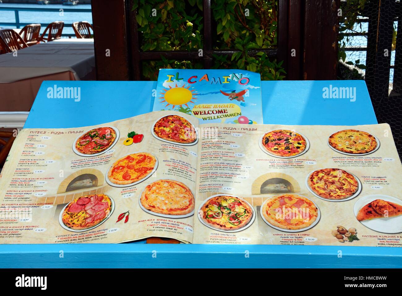 Pizza menu hi-res stock photography and images - Alamy