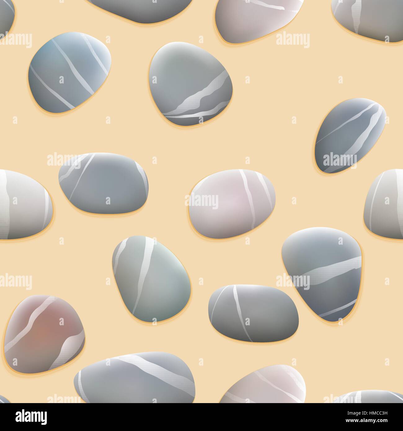 Coloured beach pebbles Stock Vector Images - Alamy