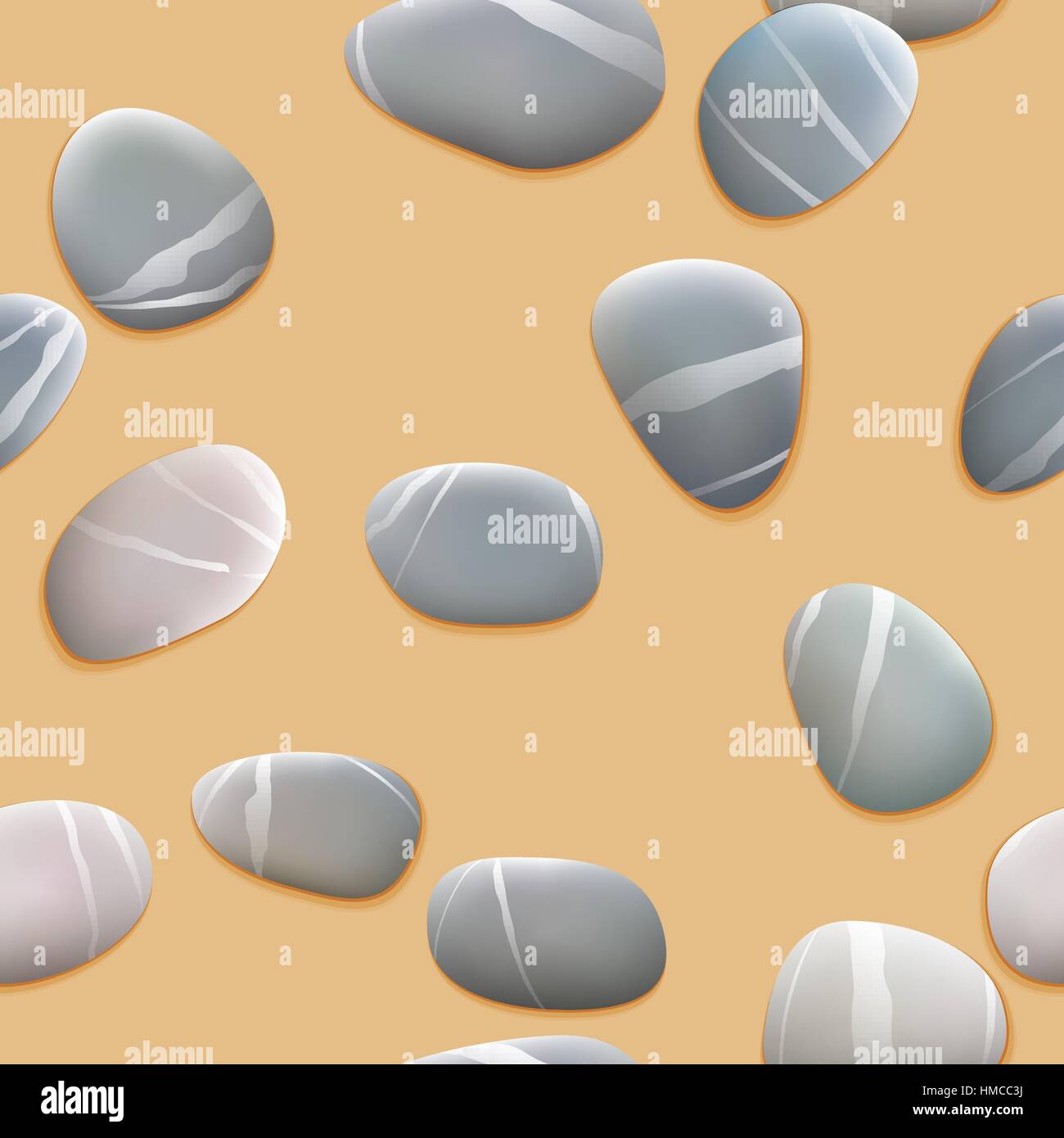 Seamless pebbles on sand. plus EPS10 vector file Stock Vector Image ...