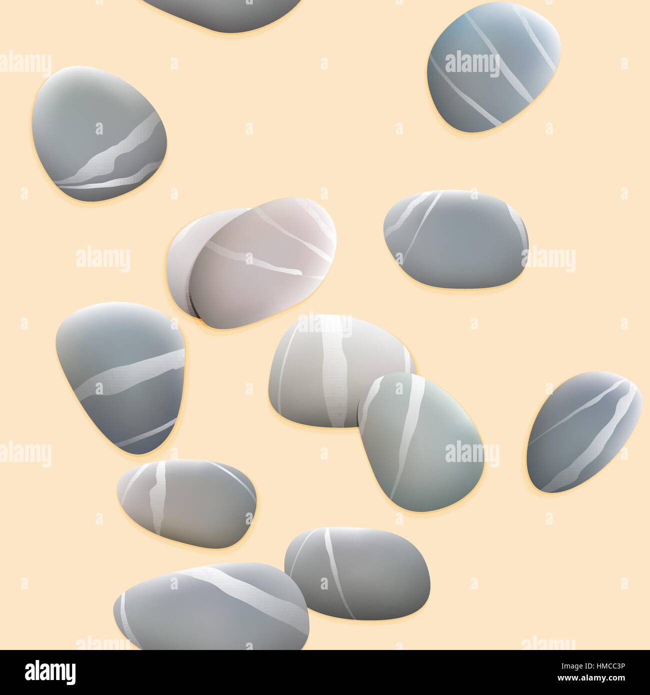 Seamless pebbles on sand. plus EPS10 vector file Stock Vector Image ...