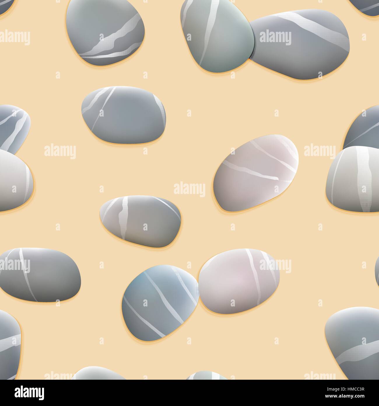 Seamless pebbles on sand. plus EPS10 vector file Stock Vector Image ...