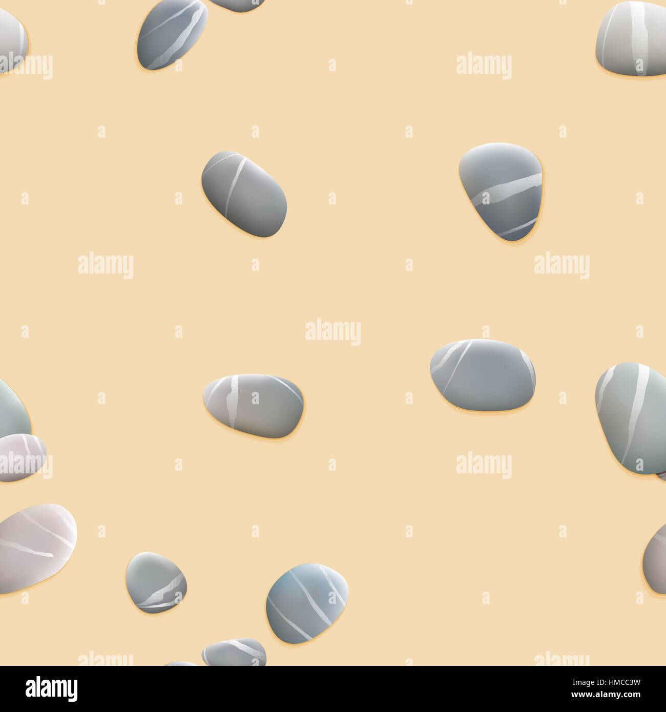 Seamless texture with pebbles Stock Vector Images - Alamy