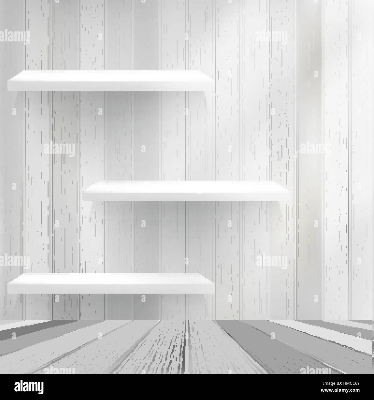 Wood shelf on wood background. + EPS10 vector file Stock Vector Image ...