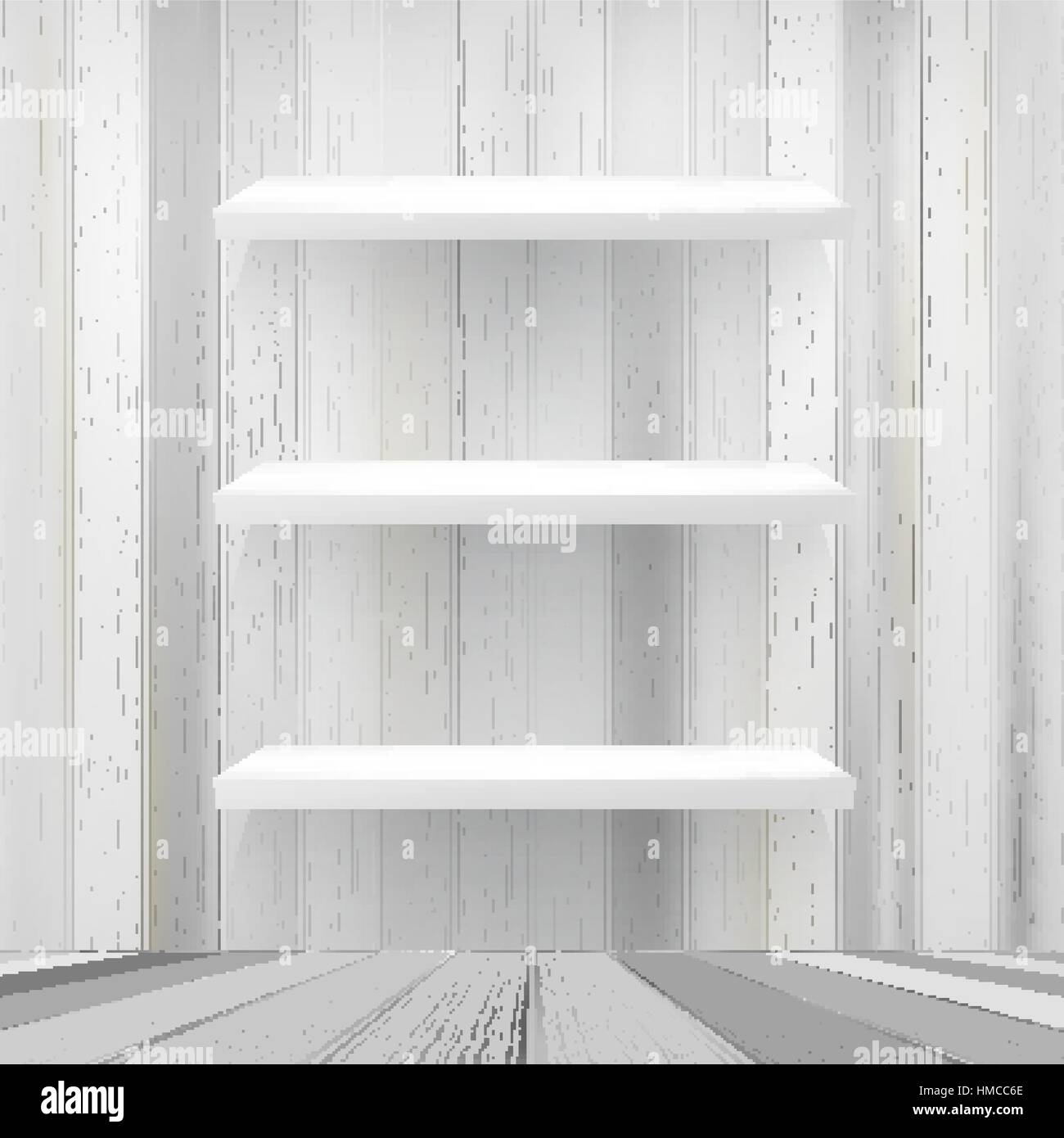 Layers Blank white wooden bookshelf. + EPS10 vector file Stock Vector ...