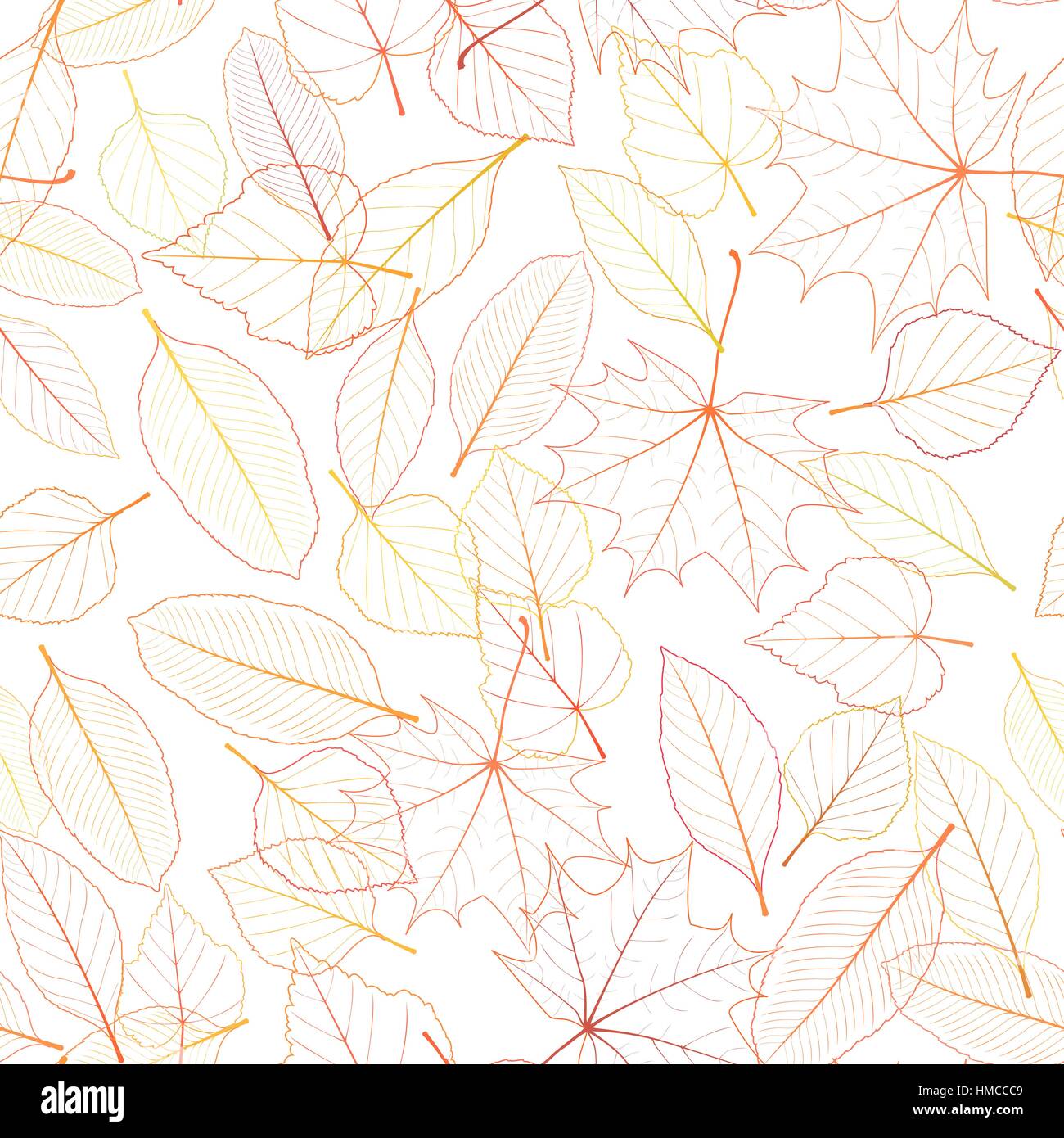 Seamless color leaves pattern. plus EPS10 vector file Stock Vector ...