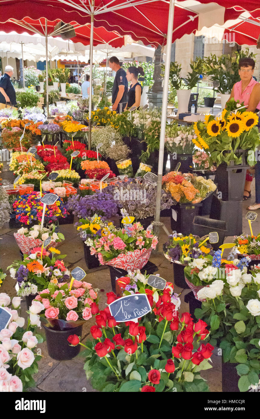 France europe french stall flowers hi-res stock photography and images ...