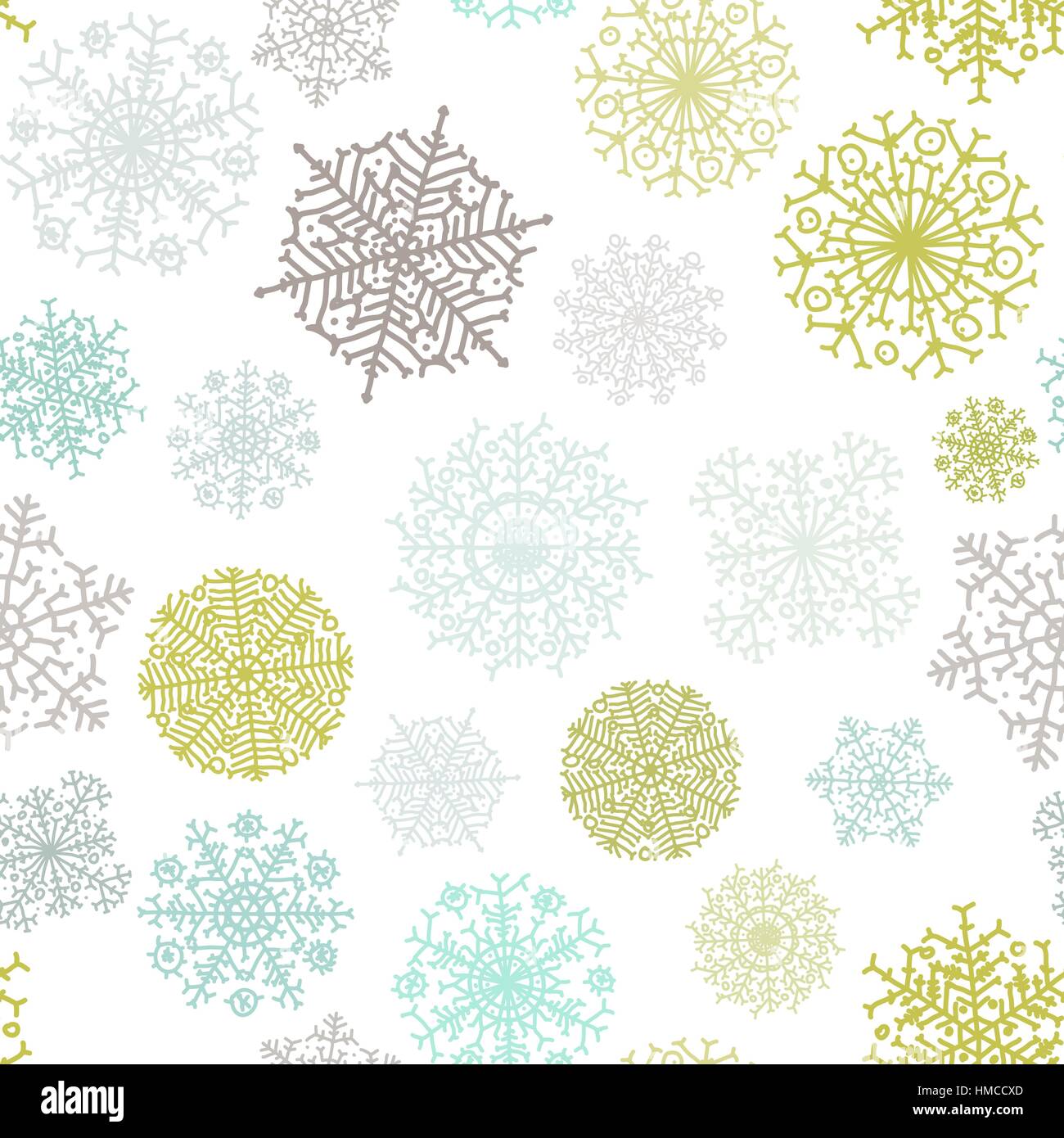 Ornate snowflake seamless background. + EPS8 vector file Stock Vector ...