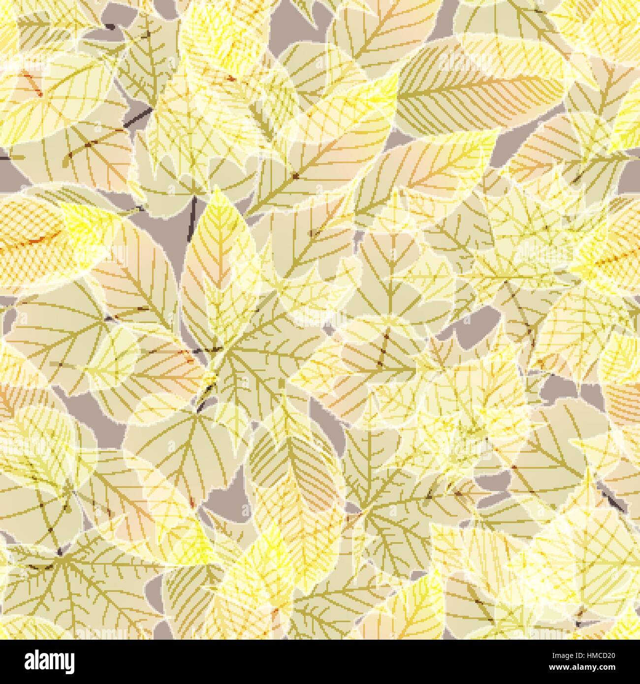 Transparent Autumn Leaves, seamless pattern. plus EPS10 vector file ...