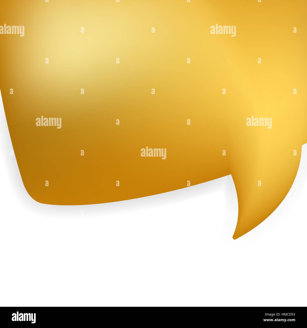 Golden shiny modern speech bubble. EPS 8 vector file included Stock ...