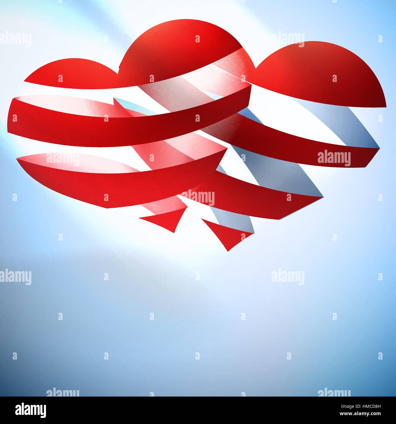 Beautiful red heart background. EPS 10 Stock Vector Image & Art - Alamy