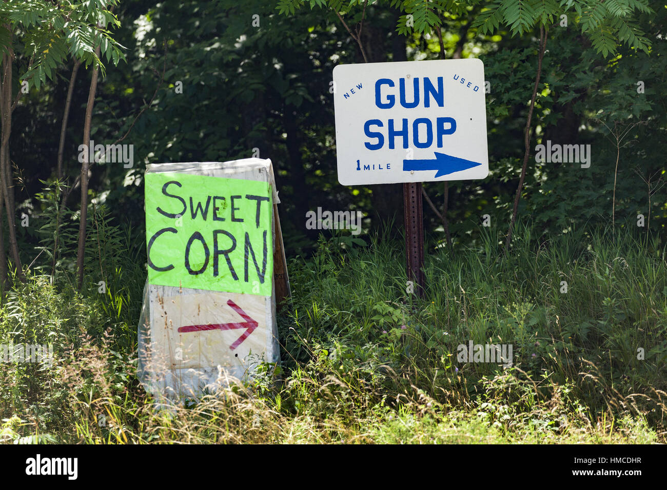 Sweet corn sign hi-res stock photography and images - Alamy