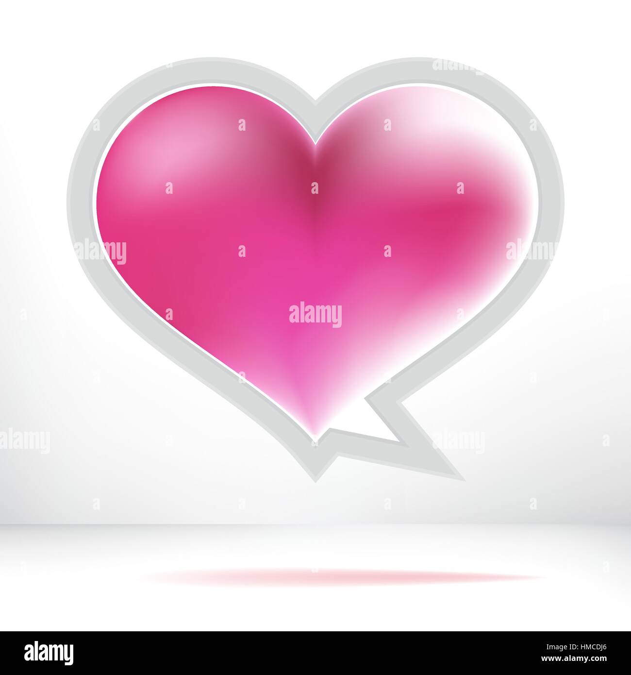 Heart speech bubble. + EPS8 vector file Stock Vector Image & Art - Alamy