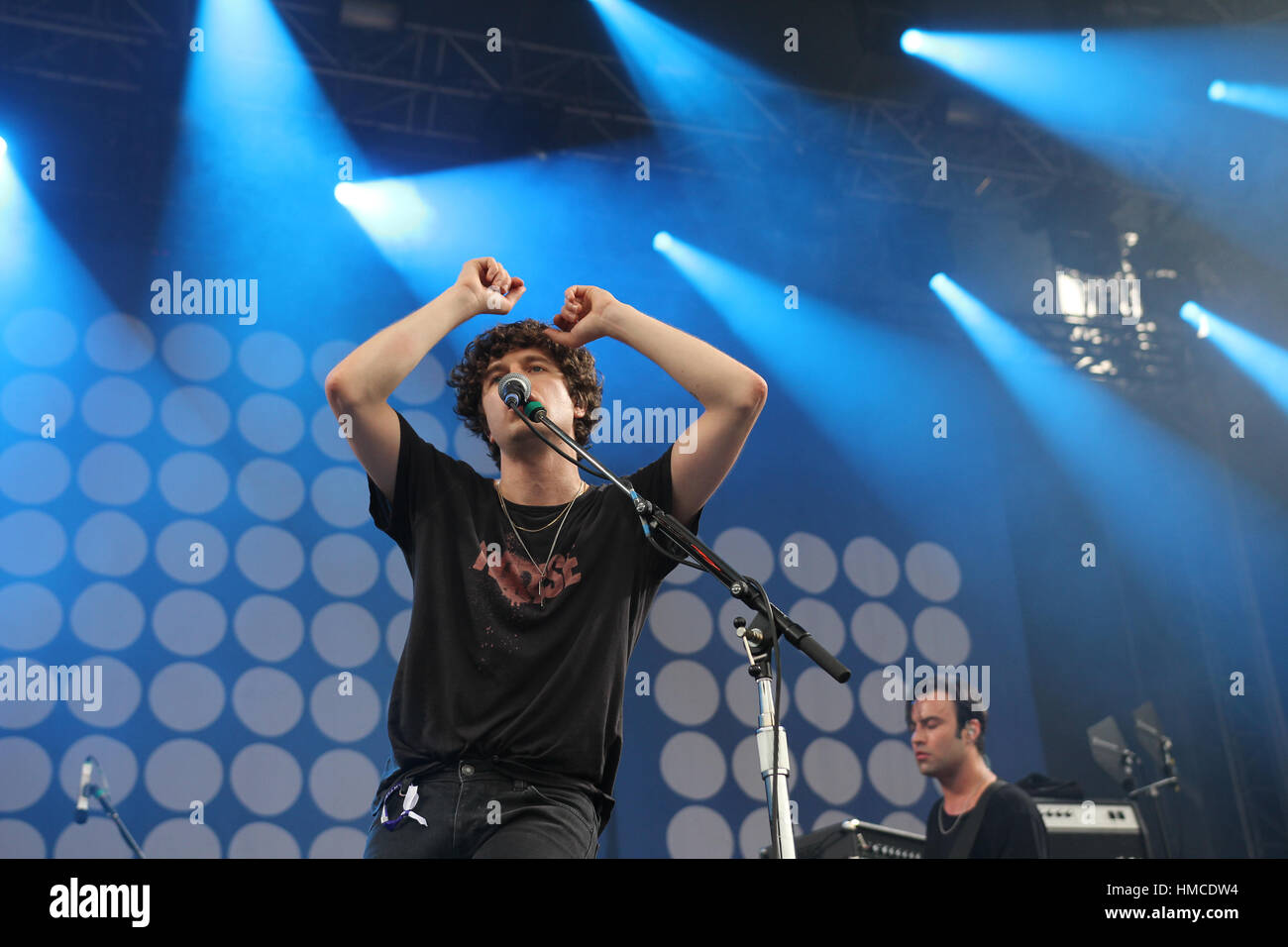 PRAGUE, CZECH REPUBLIC - JUNE 25, 2016: Singer Luke Pritchard of The ...