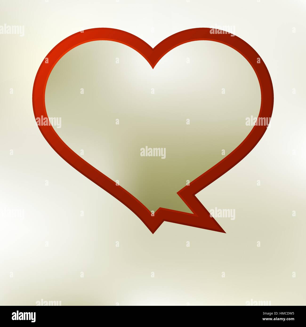 Heart speech bubble template. + EPS8 vector file Stock Vector Image ...