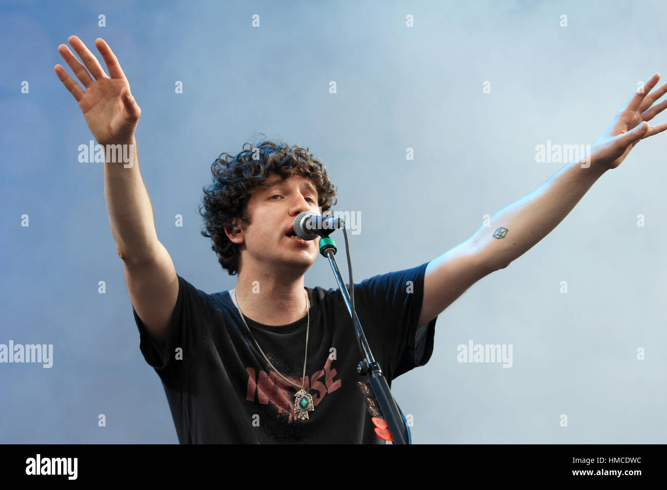 PRAGUE, CZECH REPUBLIC - JUNE 25, 2016: Singer Luke Pritchard of The ...