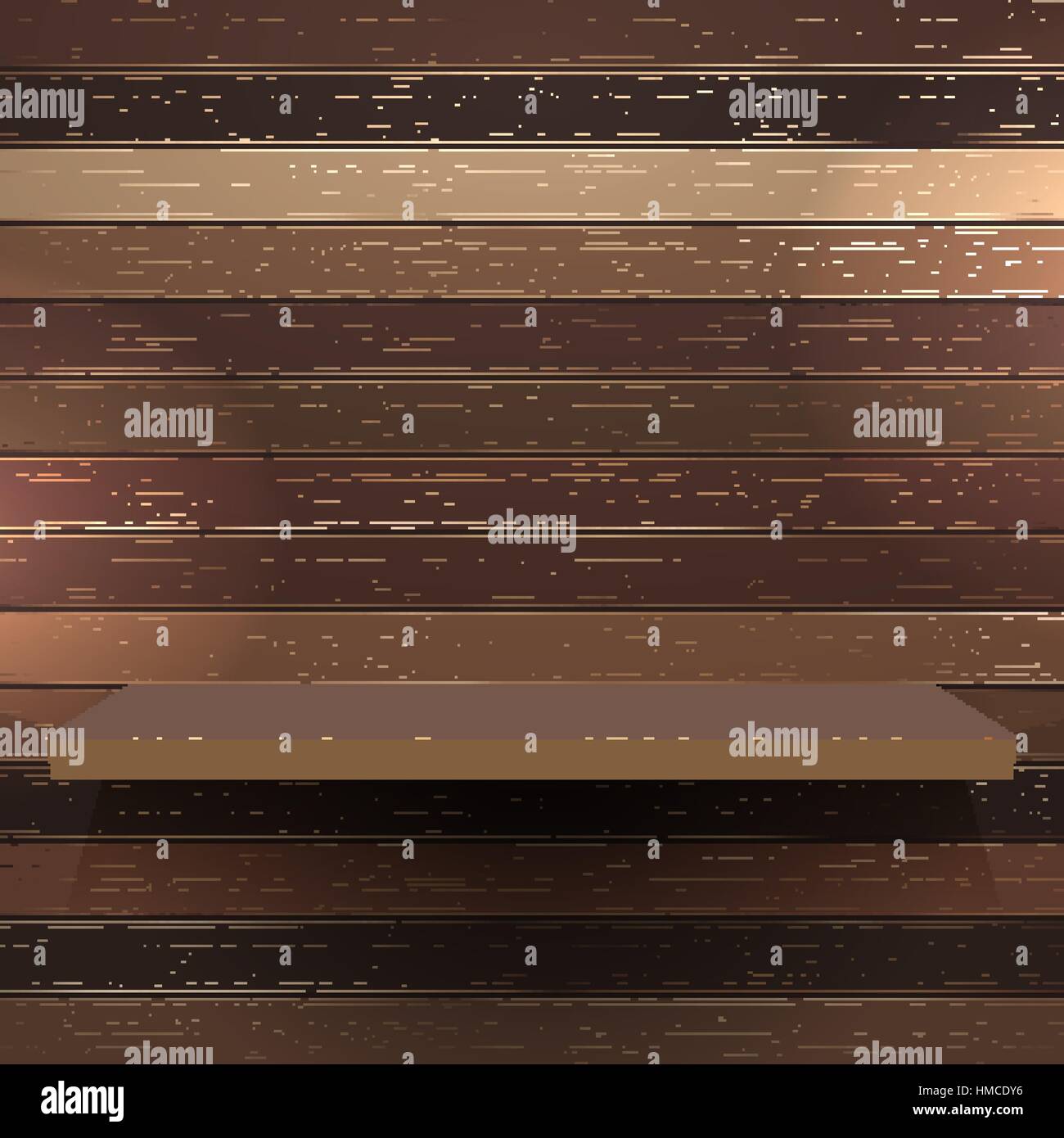 Wood shelf for exhibit. EPS 10 vector Stock Vector Image & Art - Alamy