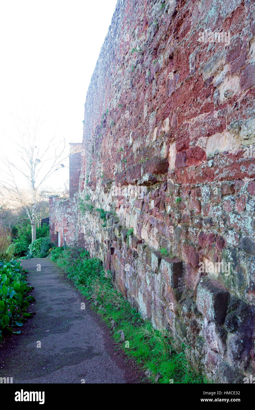 CASTLE ROMAN WALL Stock Photo - Alamy