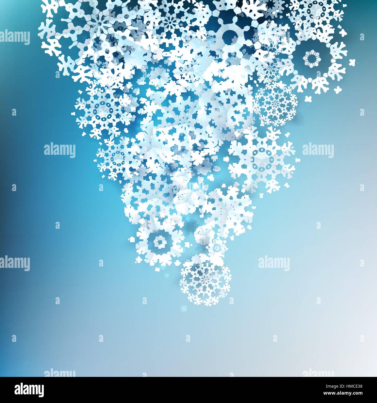 Decorative design of overlapping snowflakes. EPS 10 vector Stock Vector ...