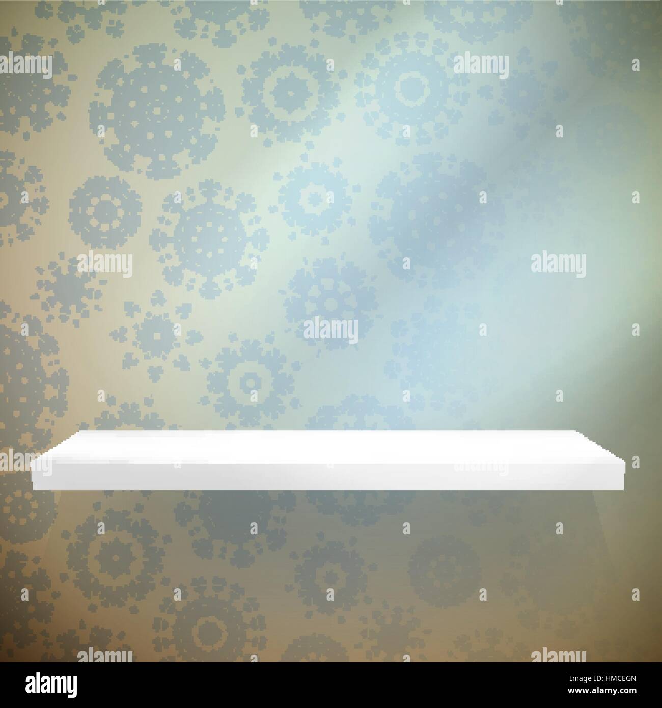 Frozen interior, with a shelfs background. EPS 10 vector Stock Vector ...