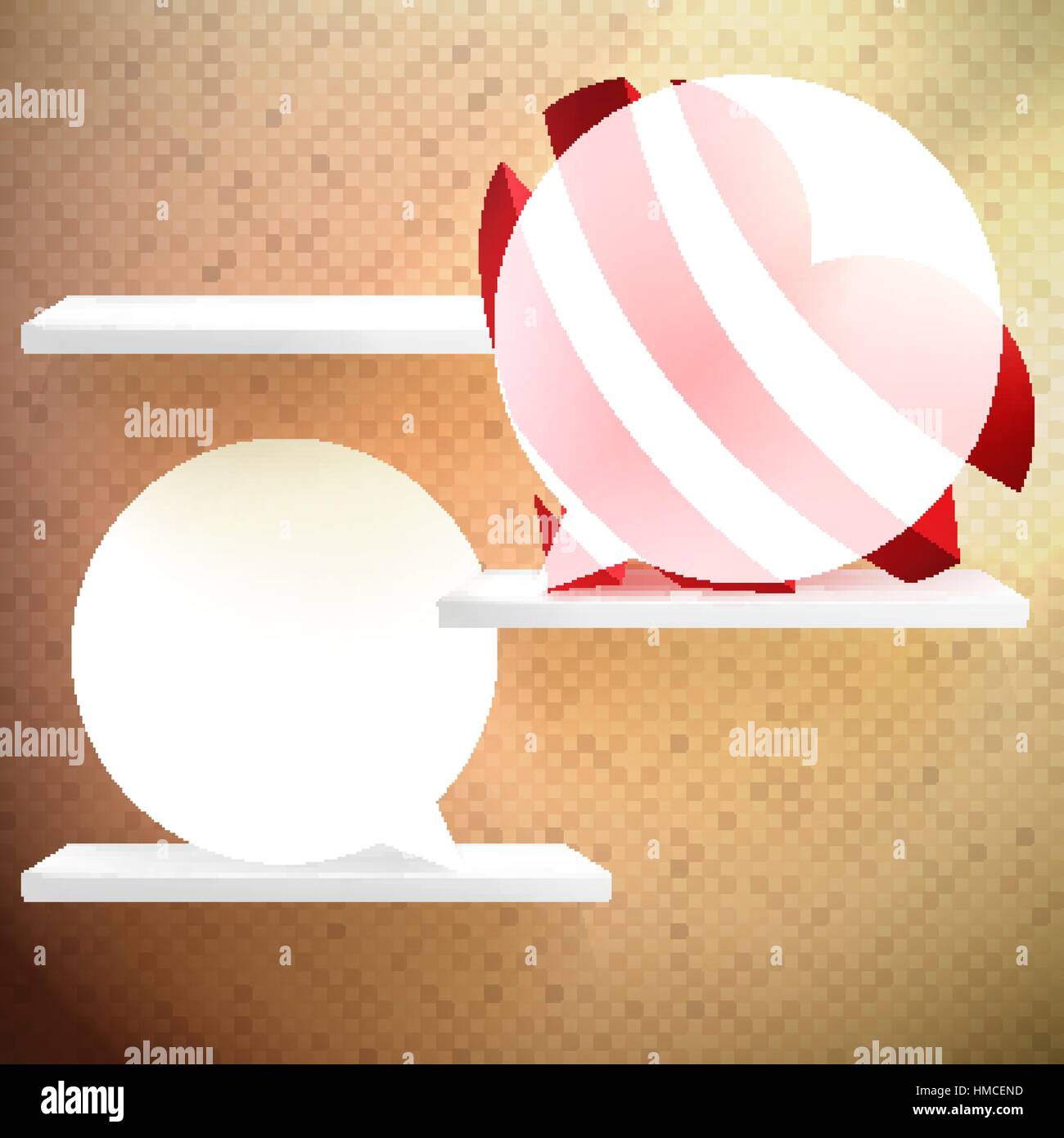 Glass heart shaped pink Stock Vector Images - Alamy