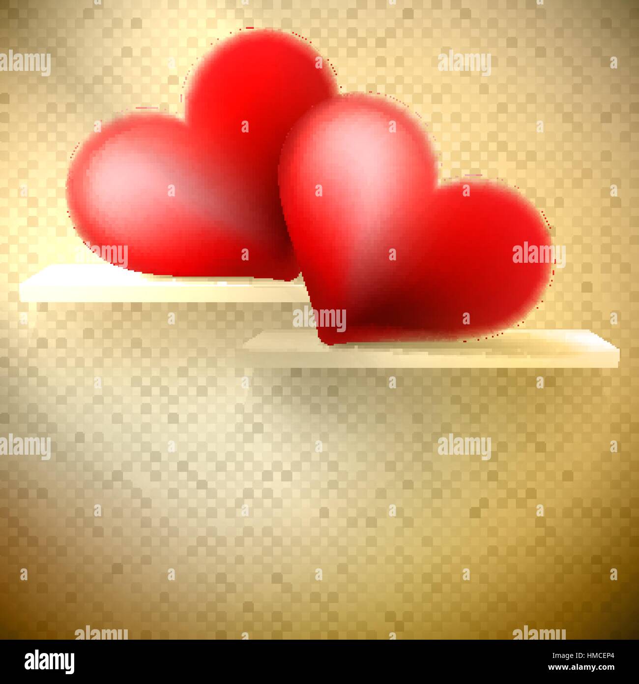 Empty gold shelf on Stock Vector Images - Alamy