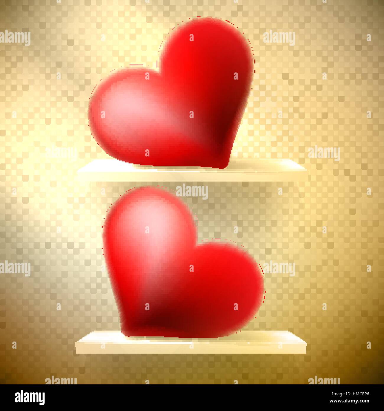 Empty gold shelf on Stock Vector Images - Alamy