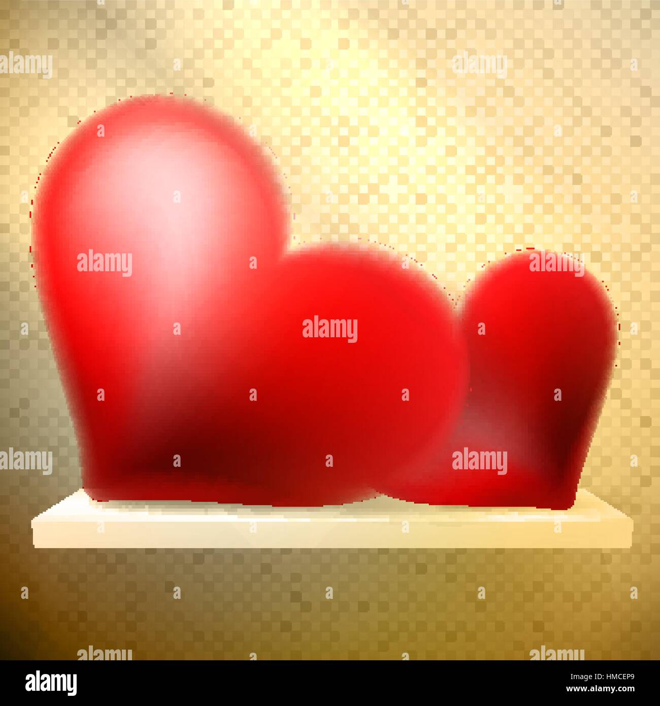 Empty gold shelf on Stock Vector Images - Alamy