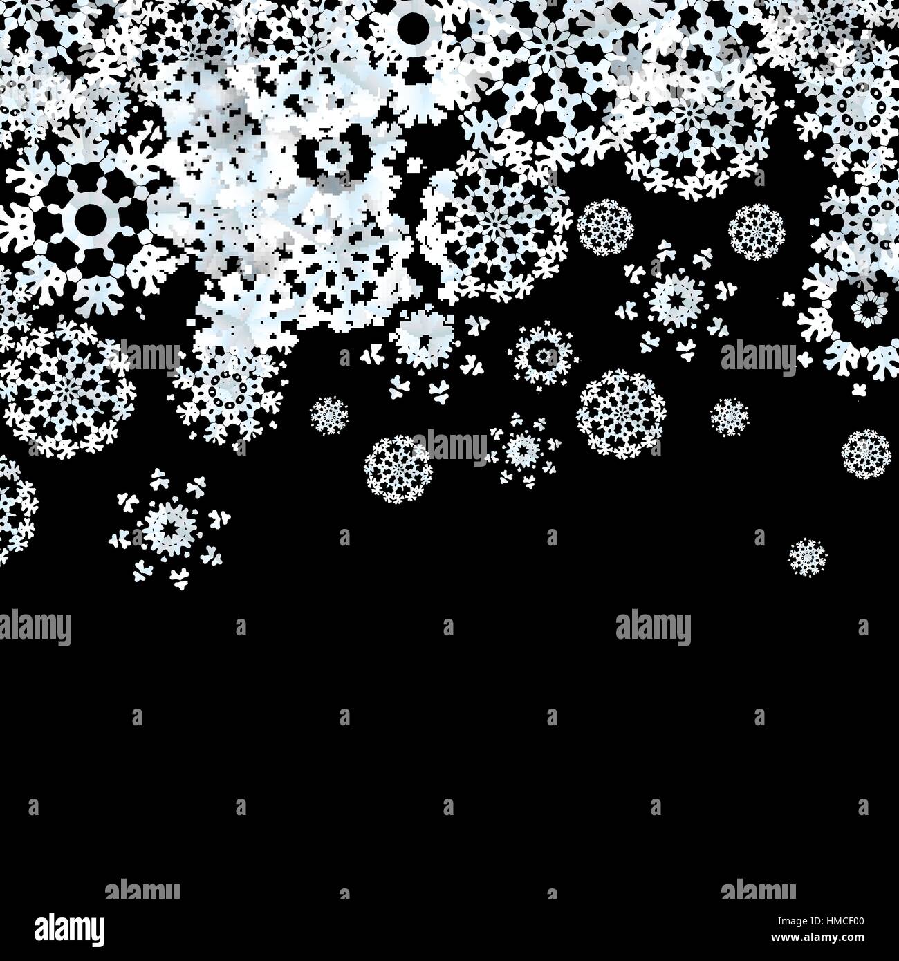 White snowflake against black background. + EPS10 vector file Stock ...