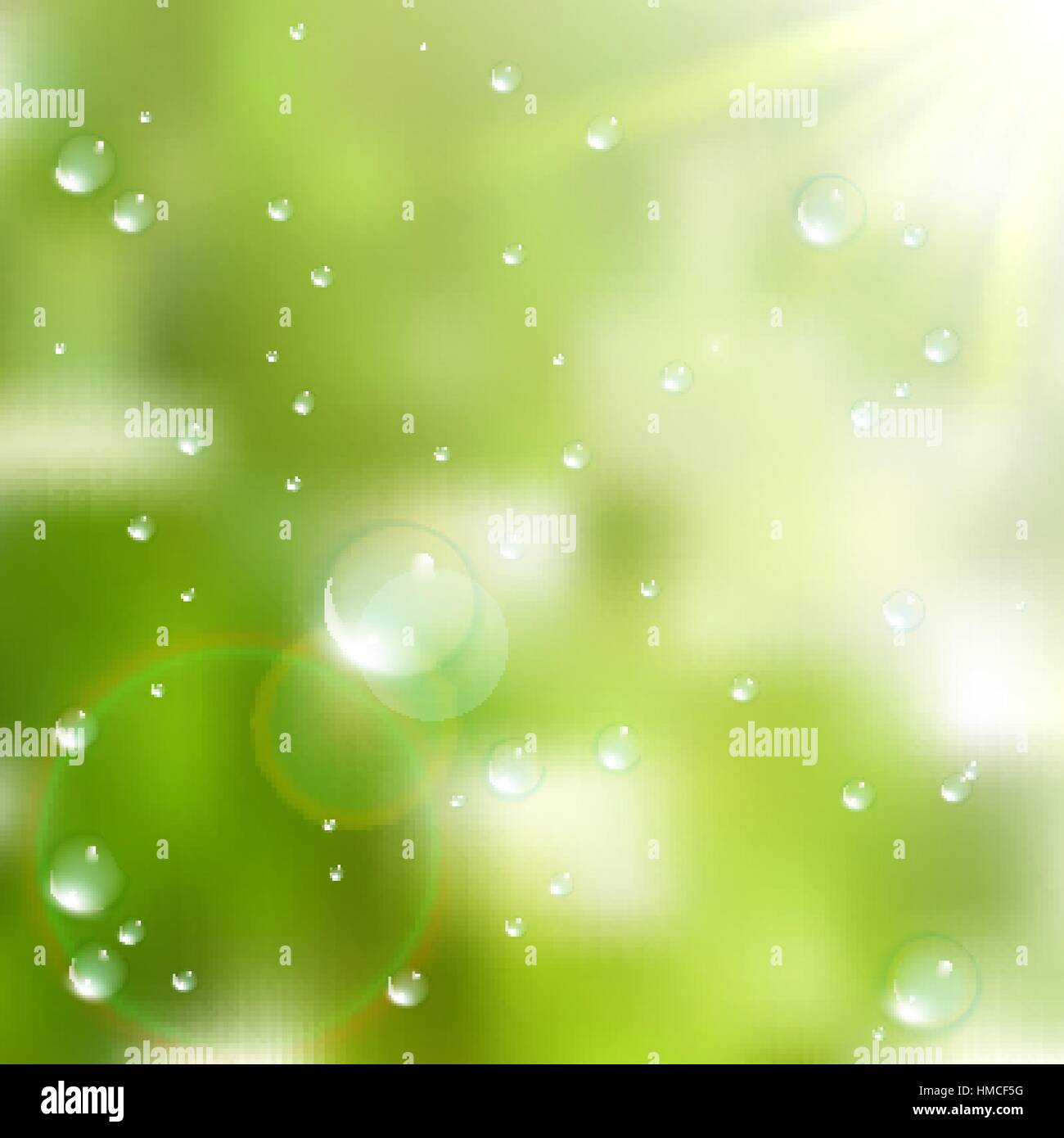 Water drops on green background. plus EPS10 vector file Stock Vector ...