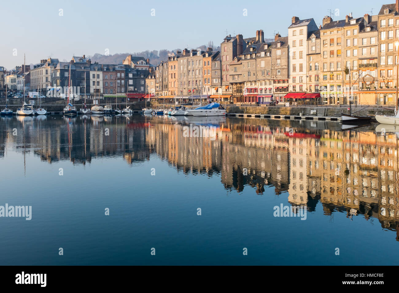 Traditional french buildings overlooking the Vieux-Bassin in the ...