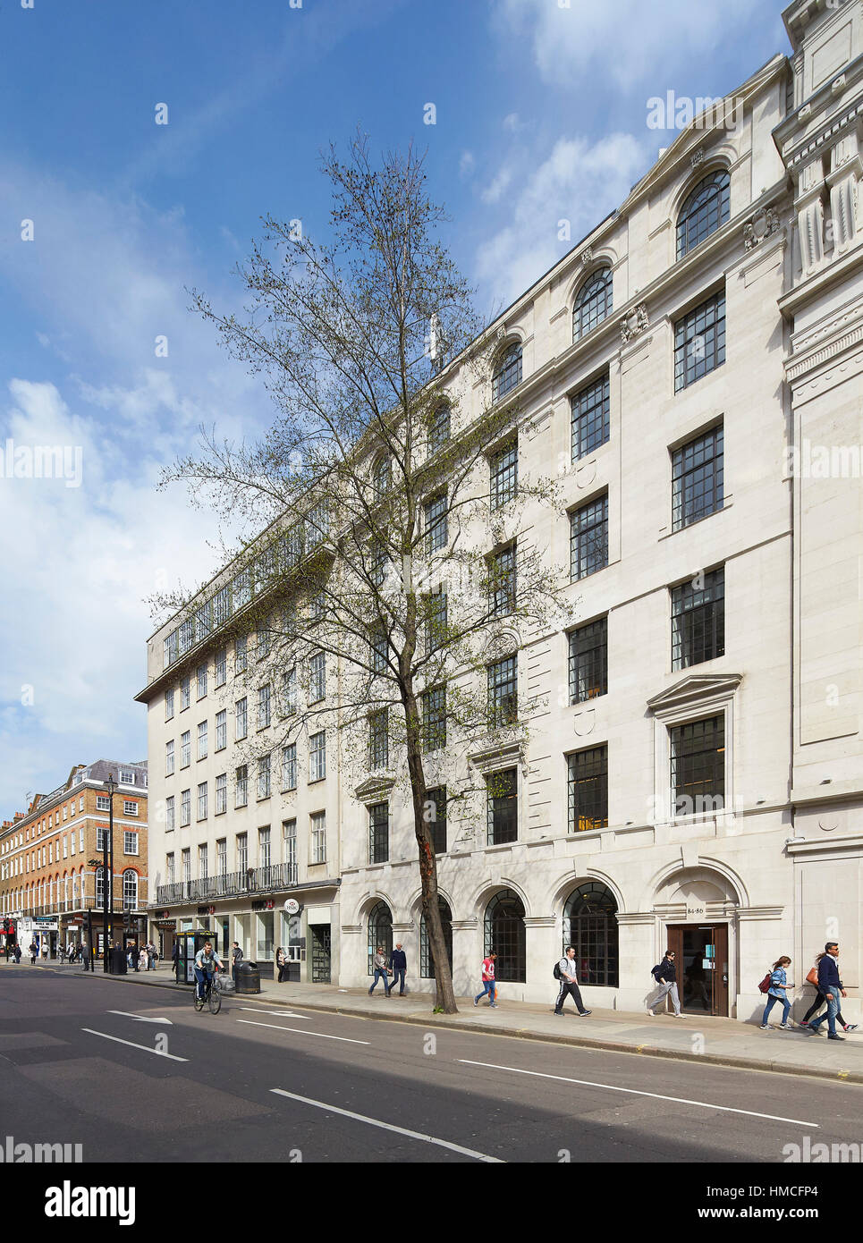 Street scene along Baker Street. 82 Baker Street, London, United ...