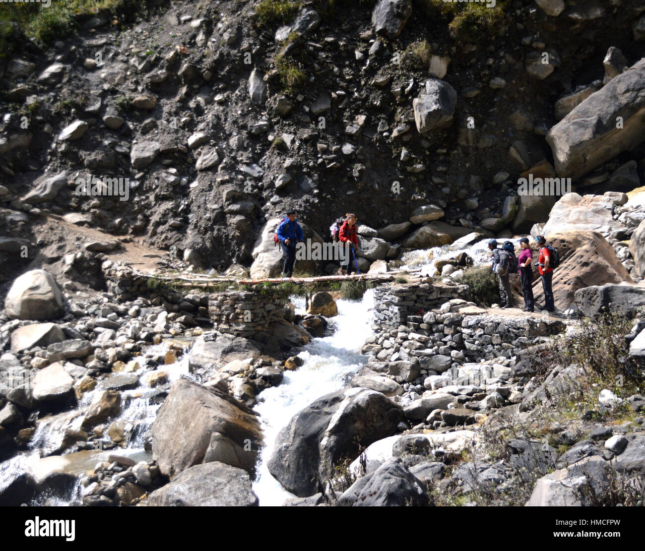 Log bridge hi-res stock photography and images - Alamy