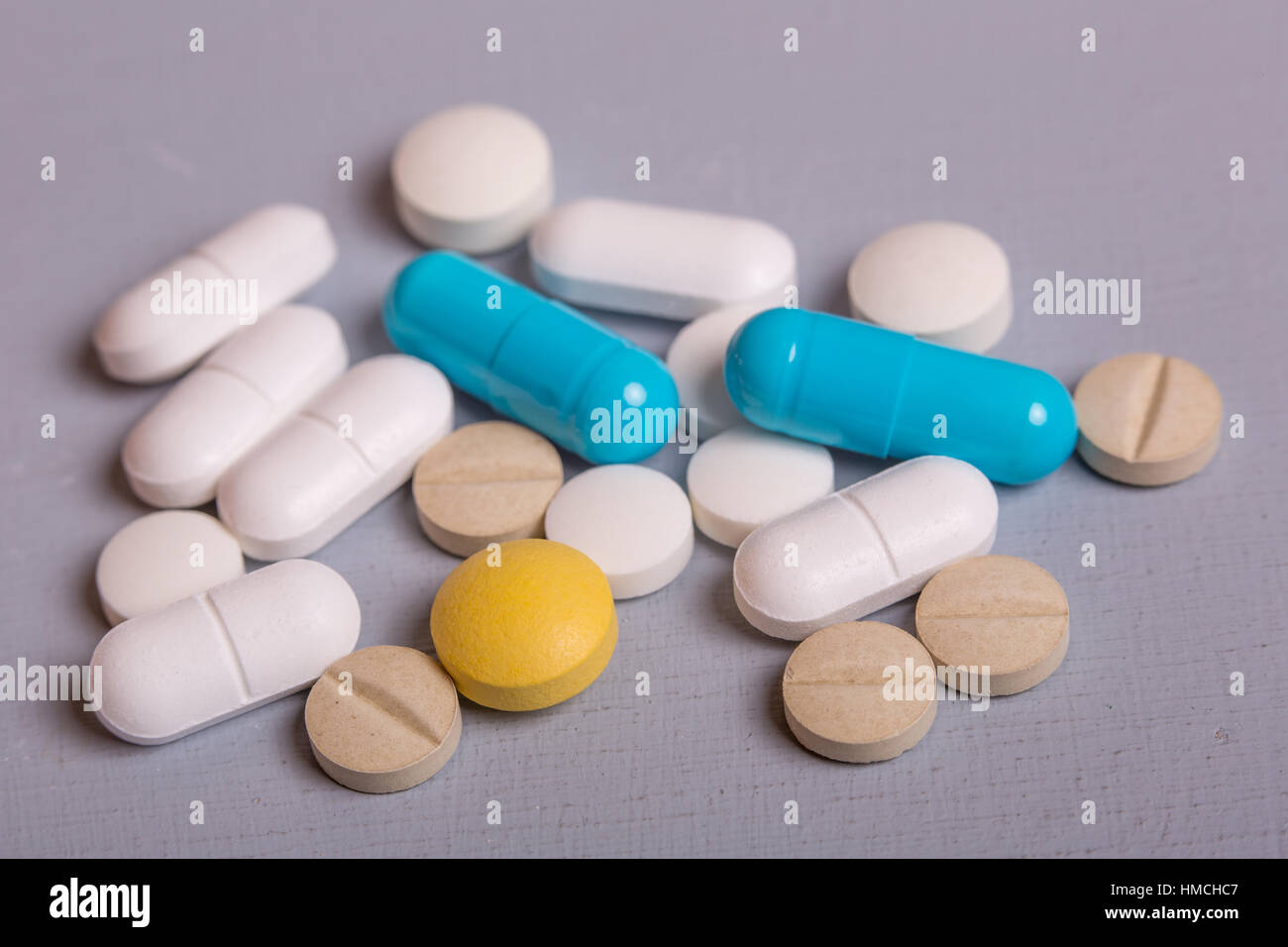 different Tablets pills capsule heap mix therapy drugs Stock Photo - Alamy