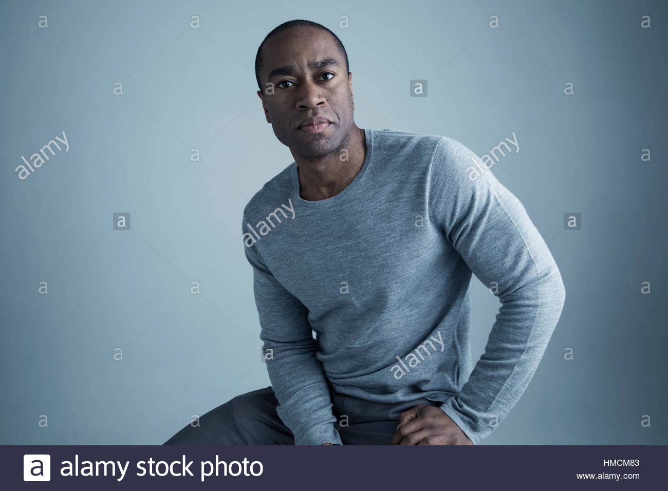 Portrait serious African American man Stock Photo - Alamy