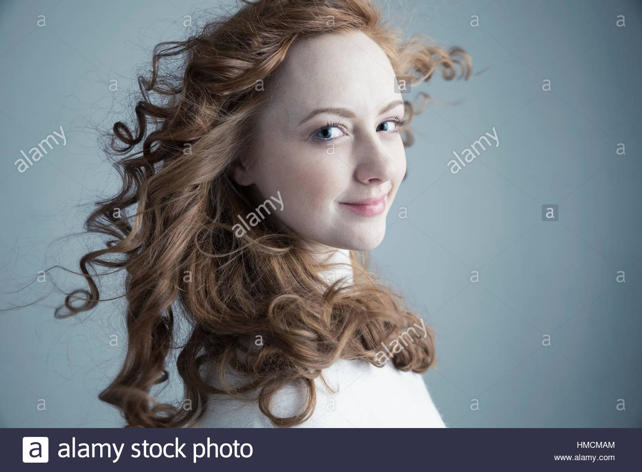 Wind through hair hi-res stock photography and images - Alamy