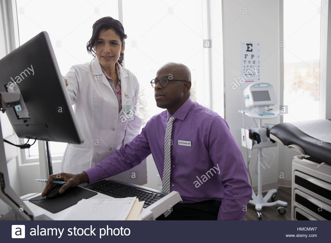 African american man using a computer hi-res stock photography and ...
