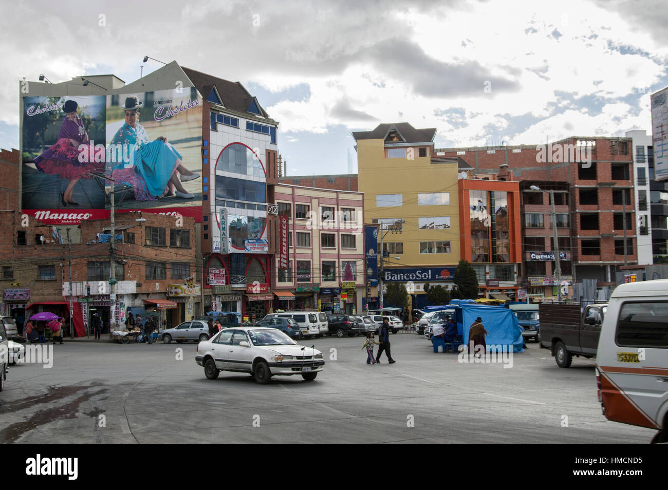 Chalet in El Alto, Bolivia, also called cholets Stock Photo - Alamy