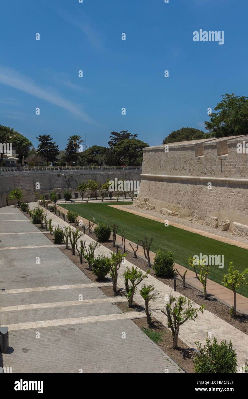 stone wall of a Rabat castle in Malta Stock Photo - Alamy