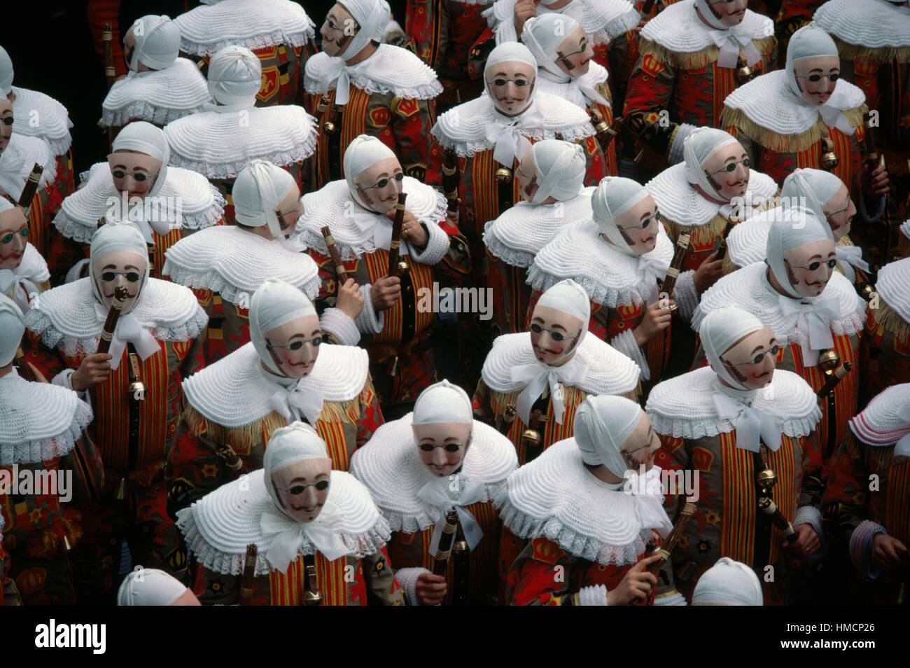 Gilles wearing wax masks hi-res stock photography and images - Alamy
