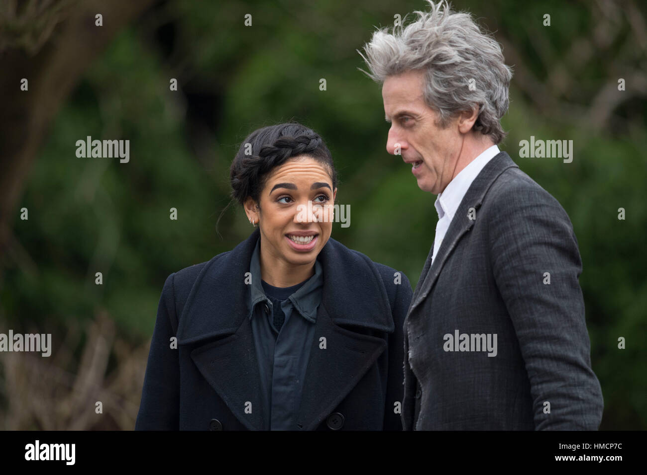 spotted during filming for Doctor Who in Cardiff, South Wales, UK Stock ...