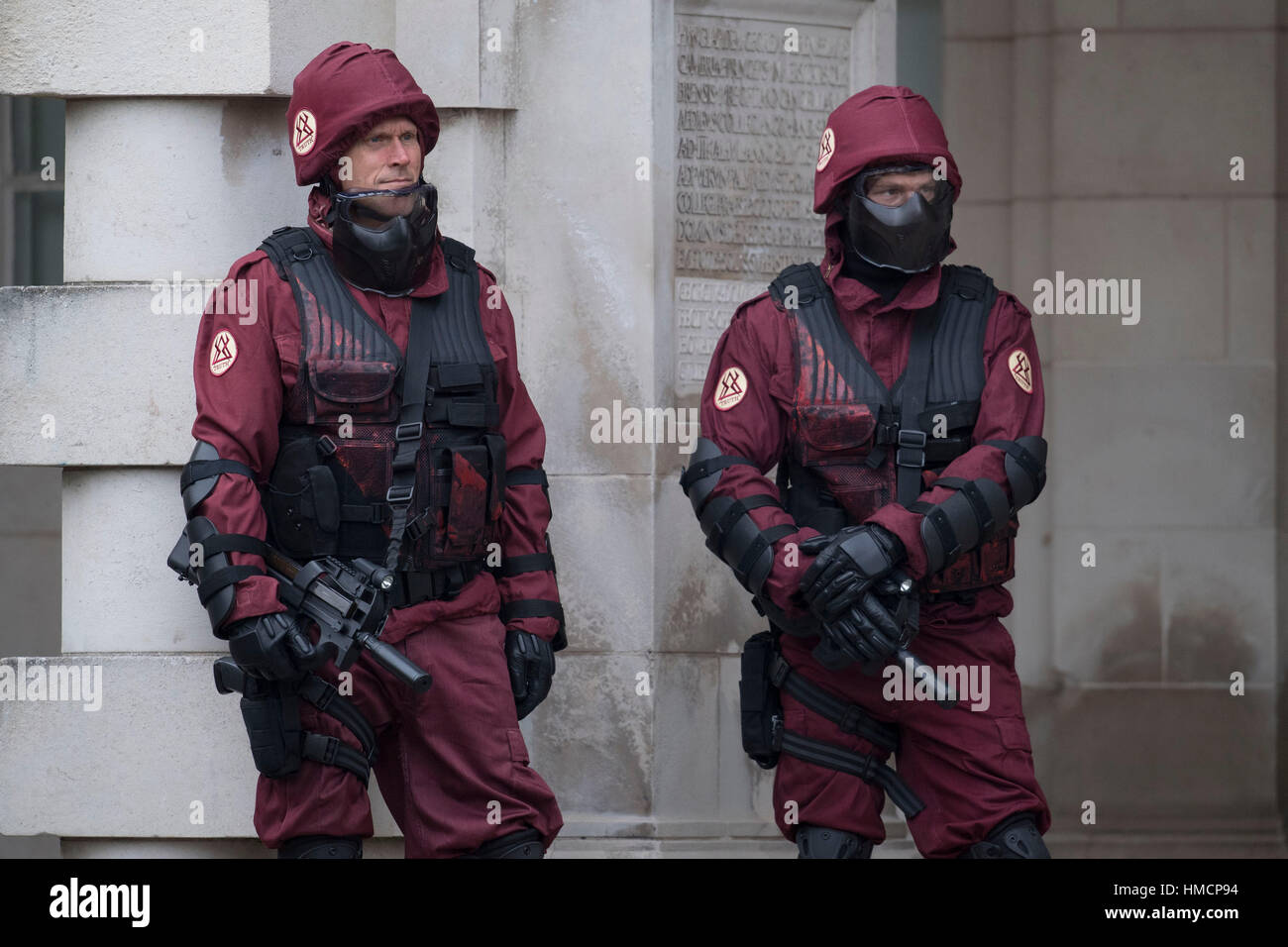 Actors dressed as armed soldiers spotted during filming for Doctor Who ...