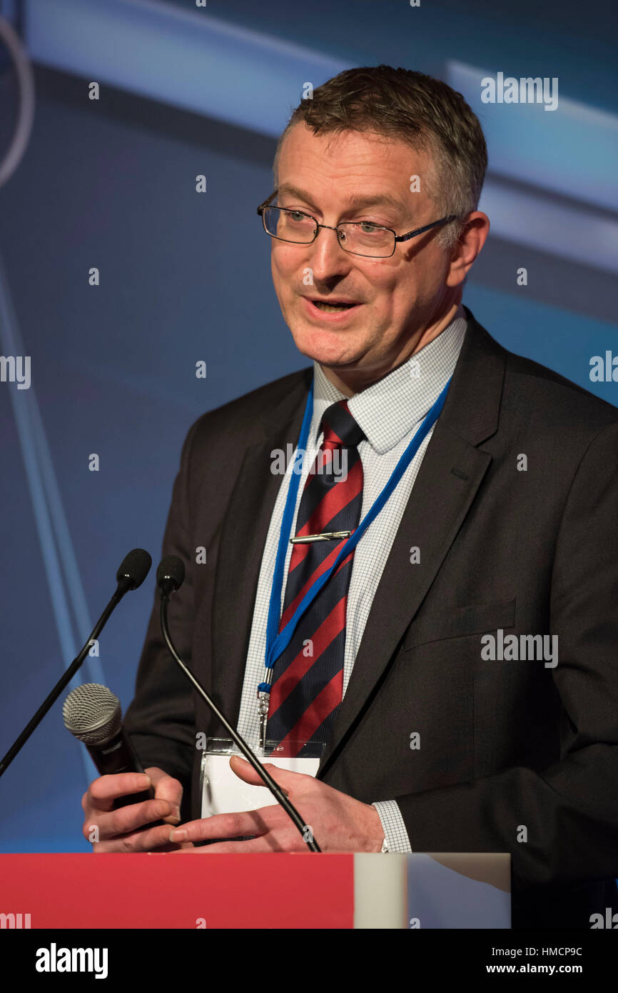 Chief executive of the NHS in Wales Andrew Goodall speaking Stock Photo ...